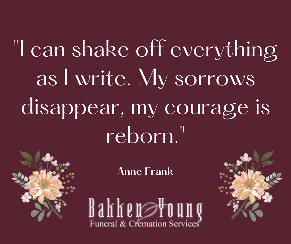 Voicing your Grief through Writing - Bakken Young Funeral Home - River ...